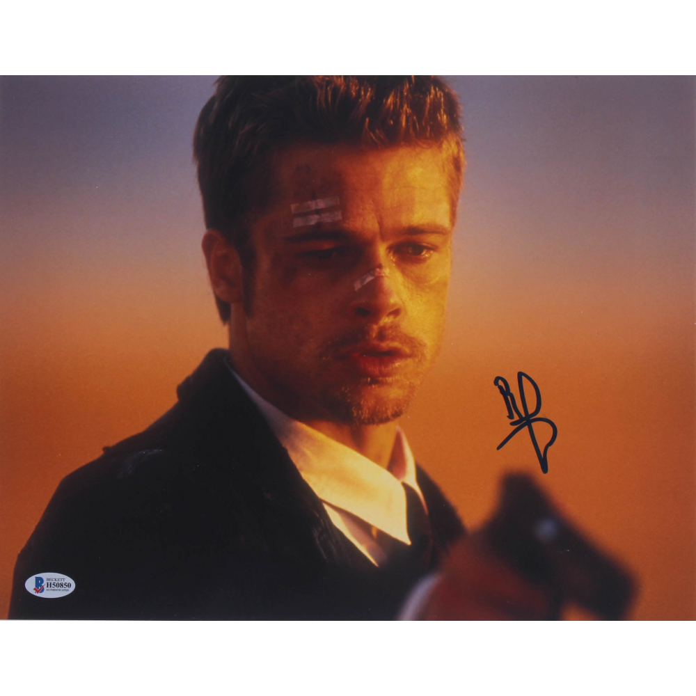 Brad Pitt Signed "Seven" 11x14 Photo (Beckett COA) | Pristine Auction