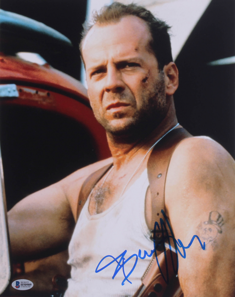 Bruce Willis Signed "Die Hard" 11x14 Photo (Beckett COA) | Pristine Auction