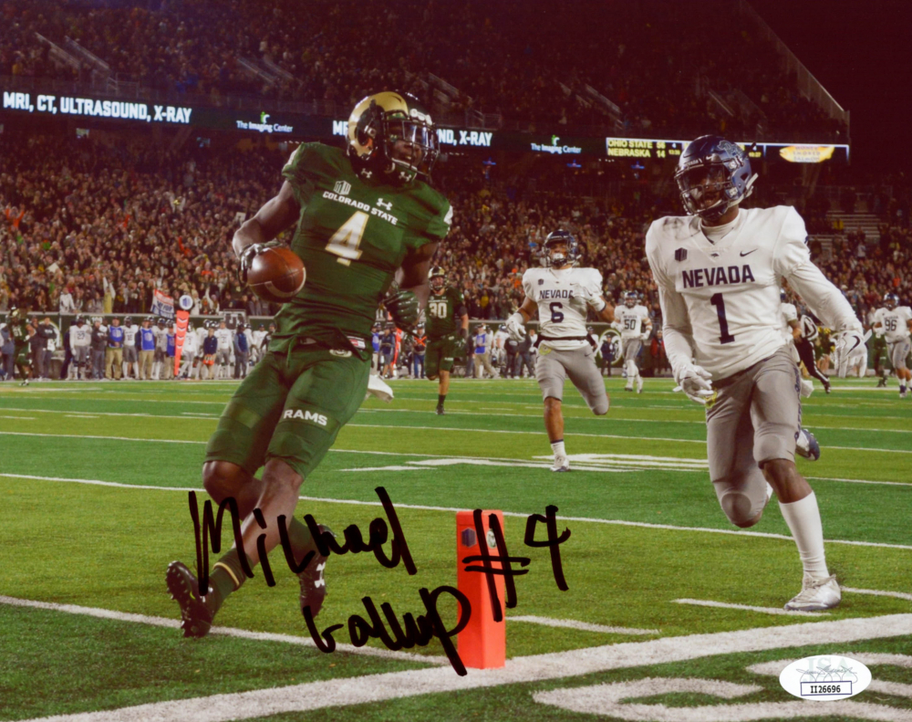 Michael Gallup Signed Colorado State Rams 8x10 Photo (JSA COA ...