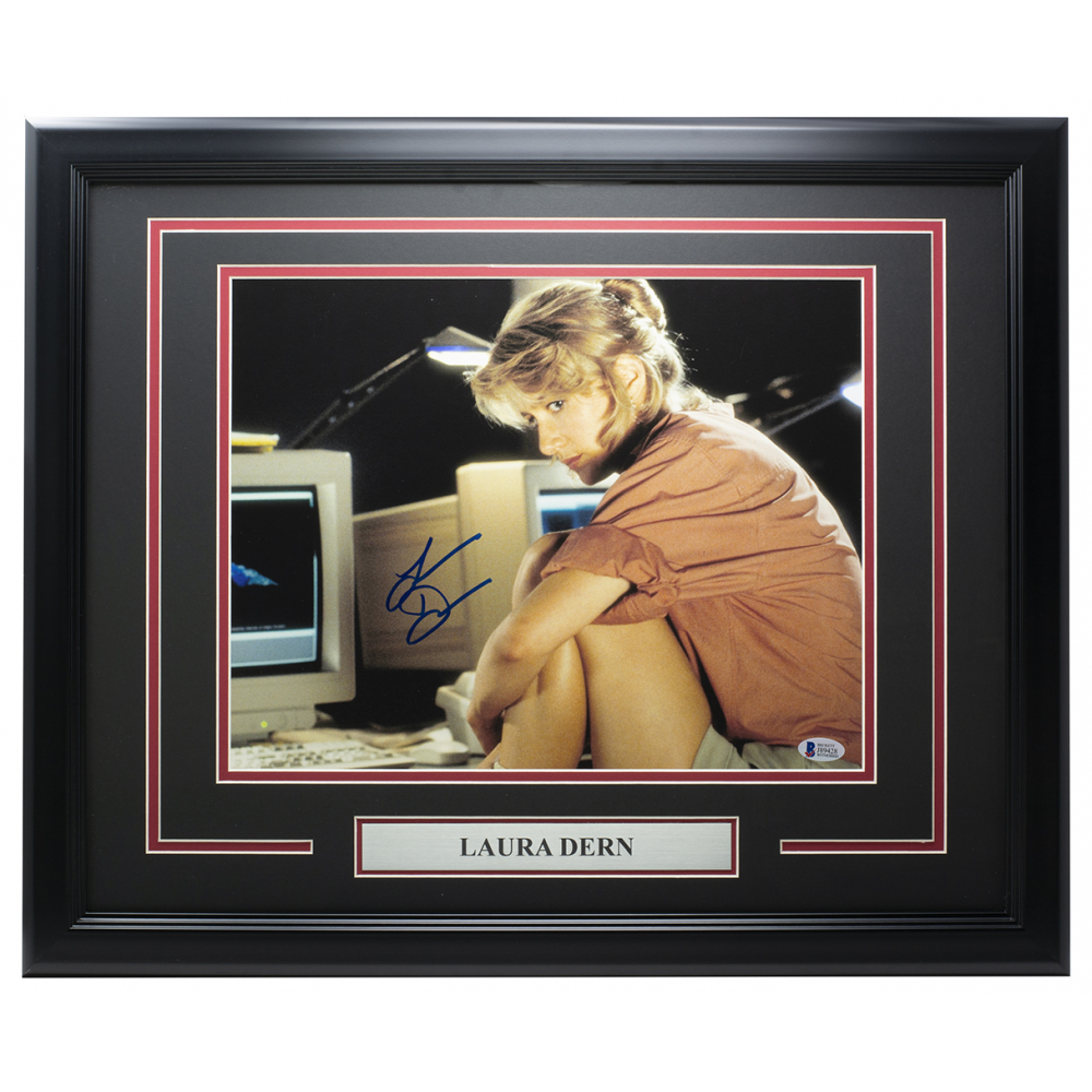 Laura Dern Signed "Jurassic Park" 16x20 Custom Framed Photo Display ...