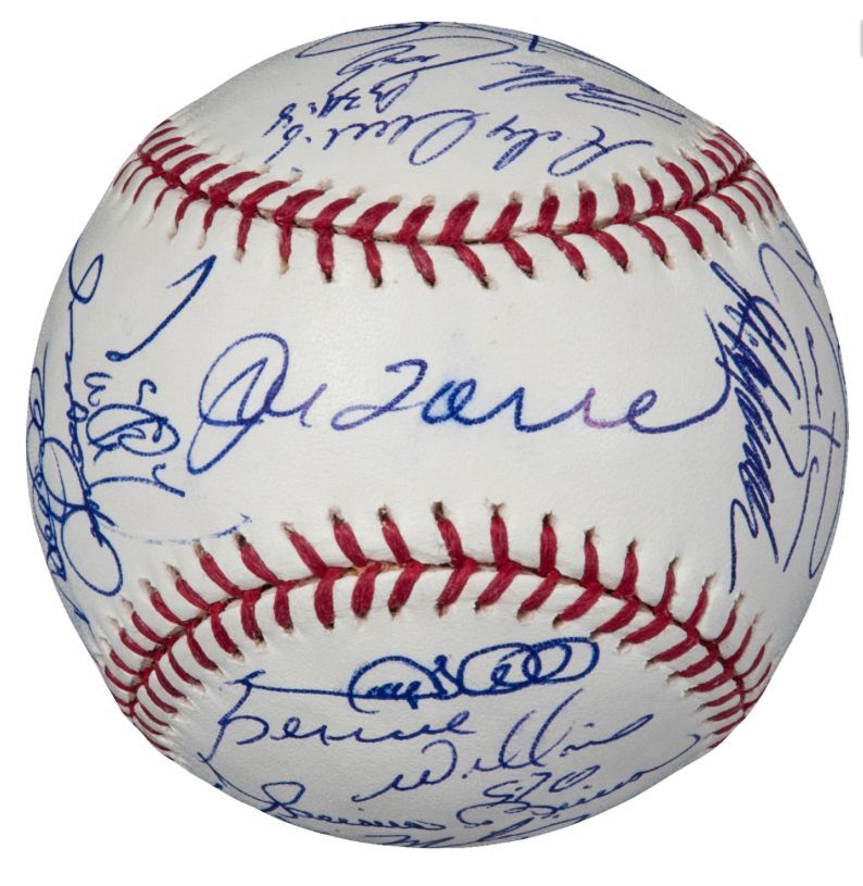 2005 Yankees OML Baseball Team-Signed by (29) with Derek Jeter, Mariano Rivera, Mike Mussina ...