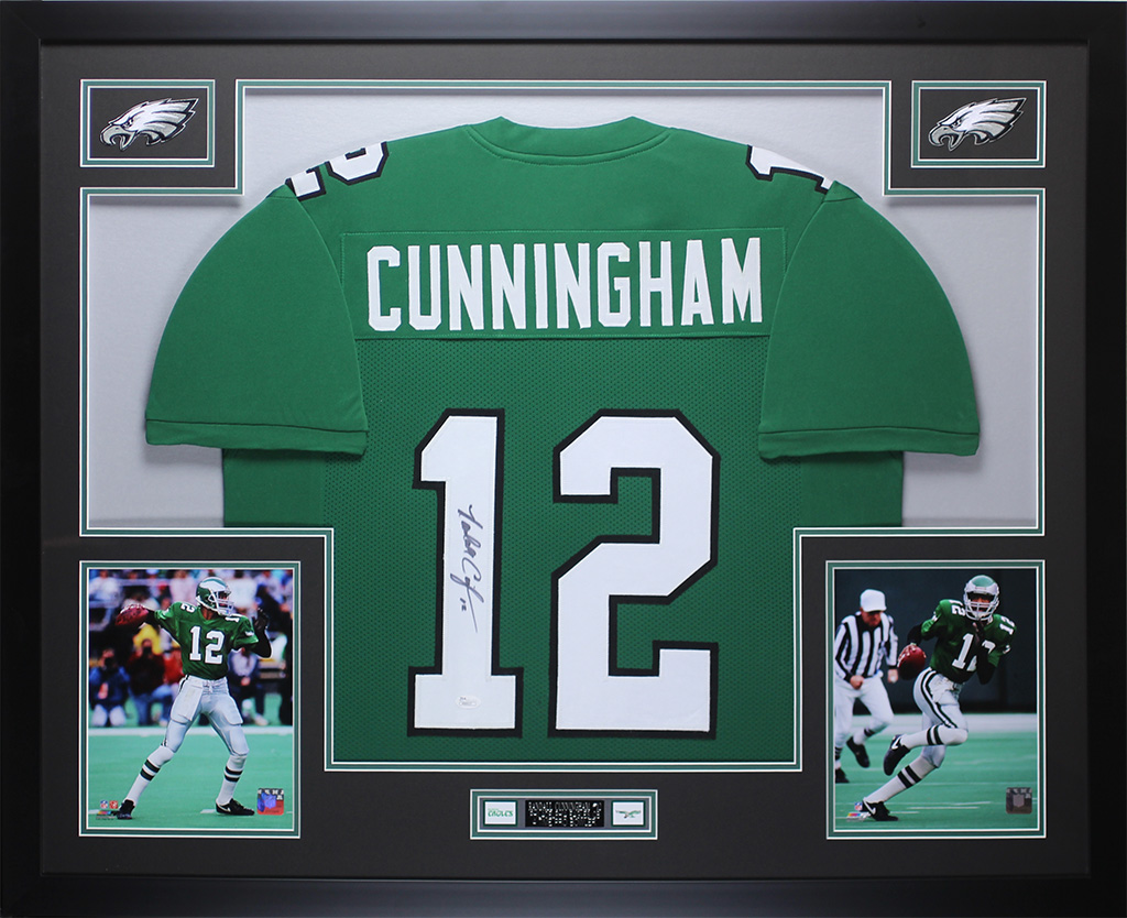 Randall Cunningham Signed 35x43 Custom Framed Jersey (JSA COA ...