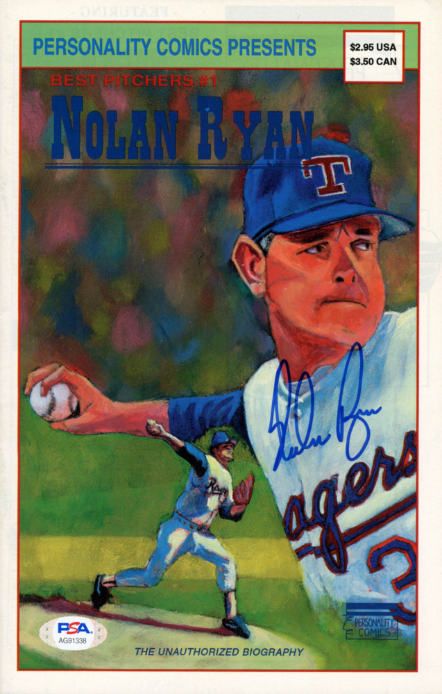 Nolan Ryan Signed 1992 "Best Pitchers" Issue #1 Personality First Issue ...