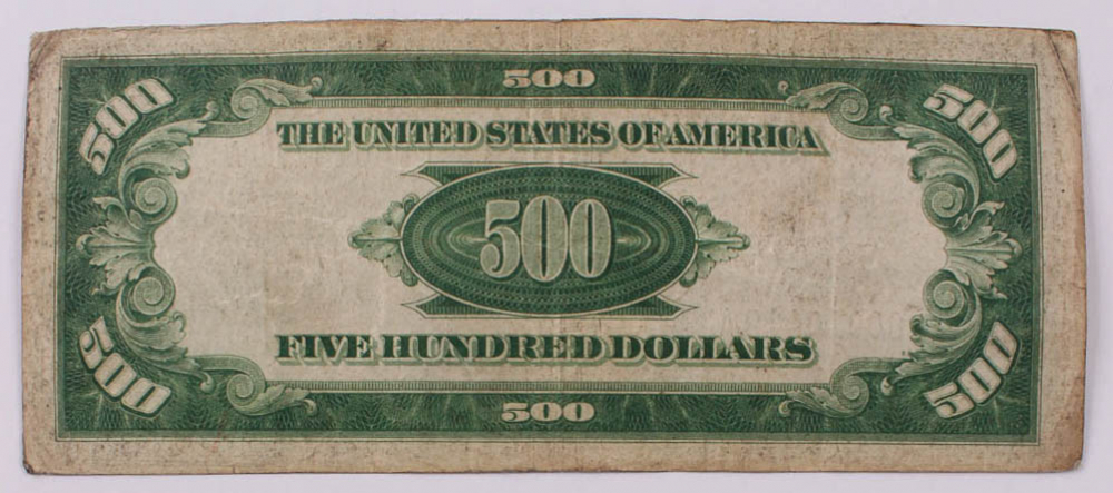 1934 $500 Five-Hundred Dollar Federal Reserve Note | Pristine Auction 1934 $500 Five-Hundred Dollar Federal Reserve Note | Pristine Auction