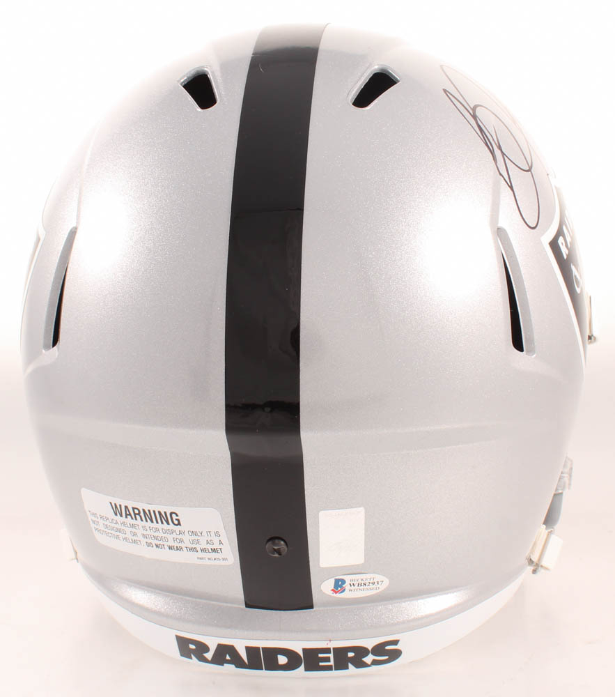 Bo Jackson Signed Raiders Full-Size Speed Helmet (Beckett COA & Jackson ...