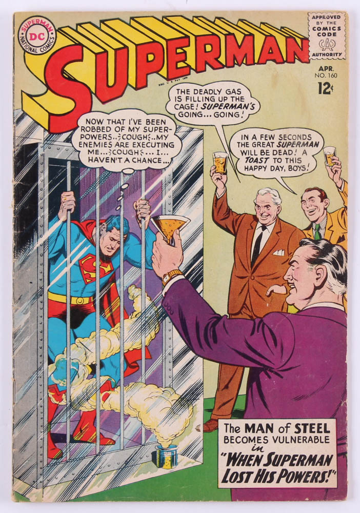 1963 "Superman" Issue #160 DC Comic Book | Pristine Auction