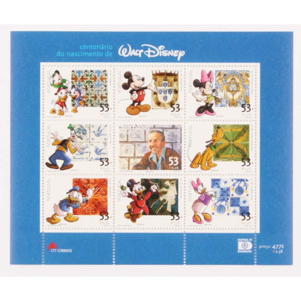 Vintage Disney Characters Uncut Stamp Sheet | Pristine Auction