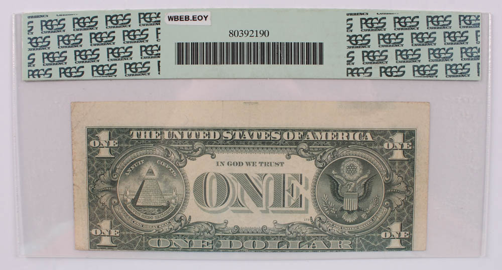 Error Note - Inverted Overprint (3rd Print) - 1995 $1 One-Dollar U.S ...