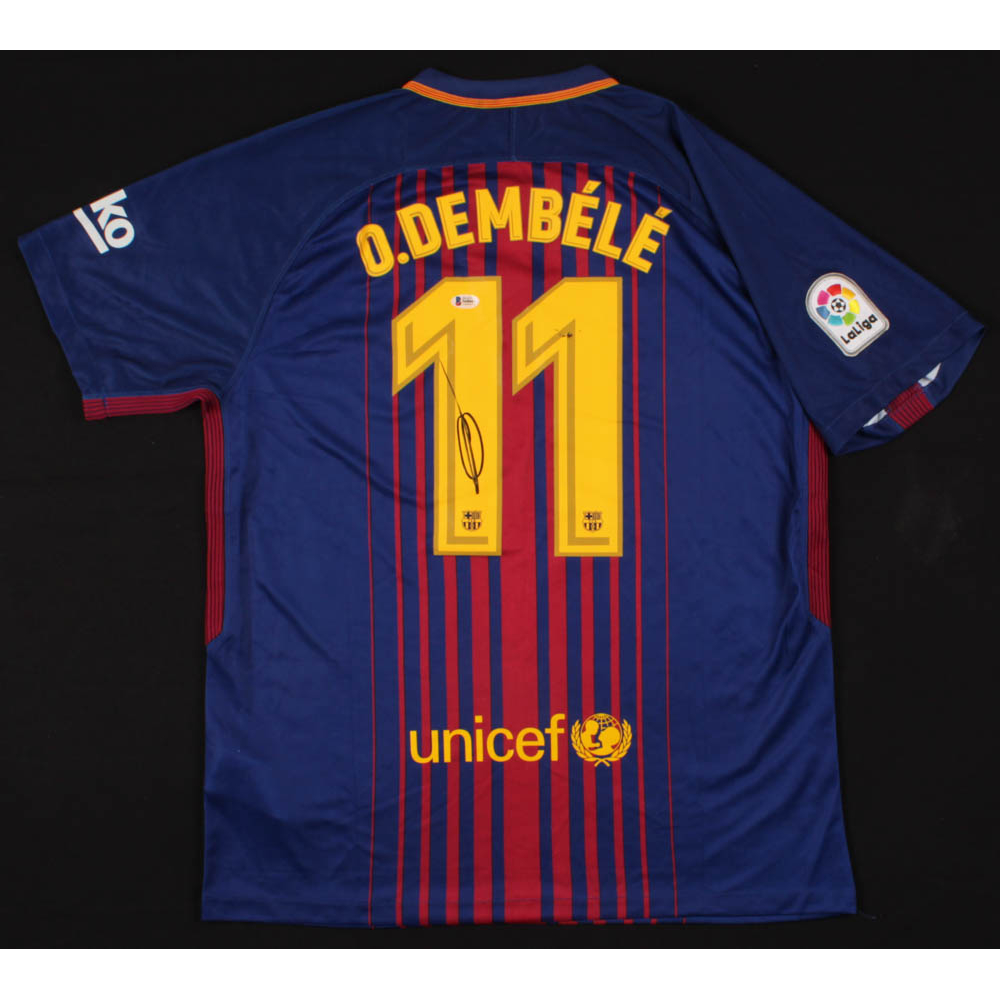 Ousmane Dembele Signed FC Barcelona Jersey (Beckett COA) | Pristine Auction