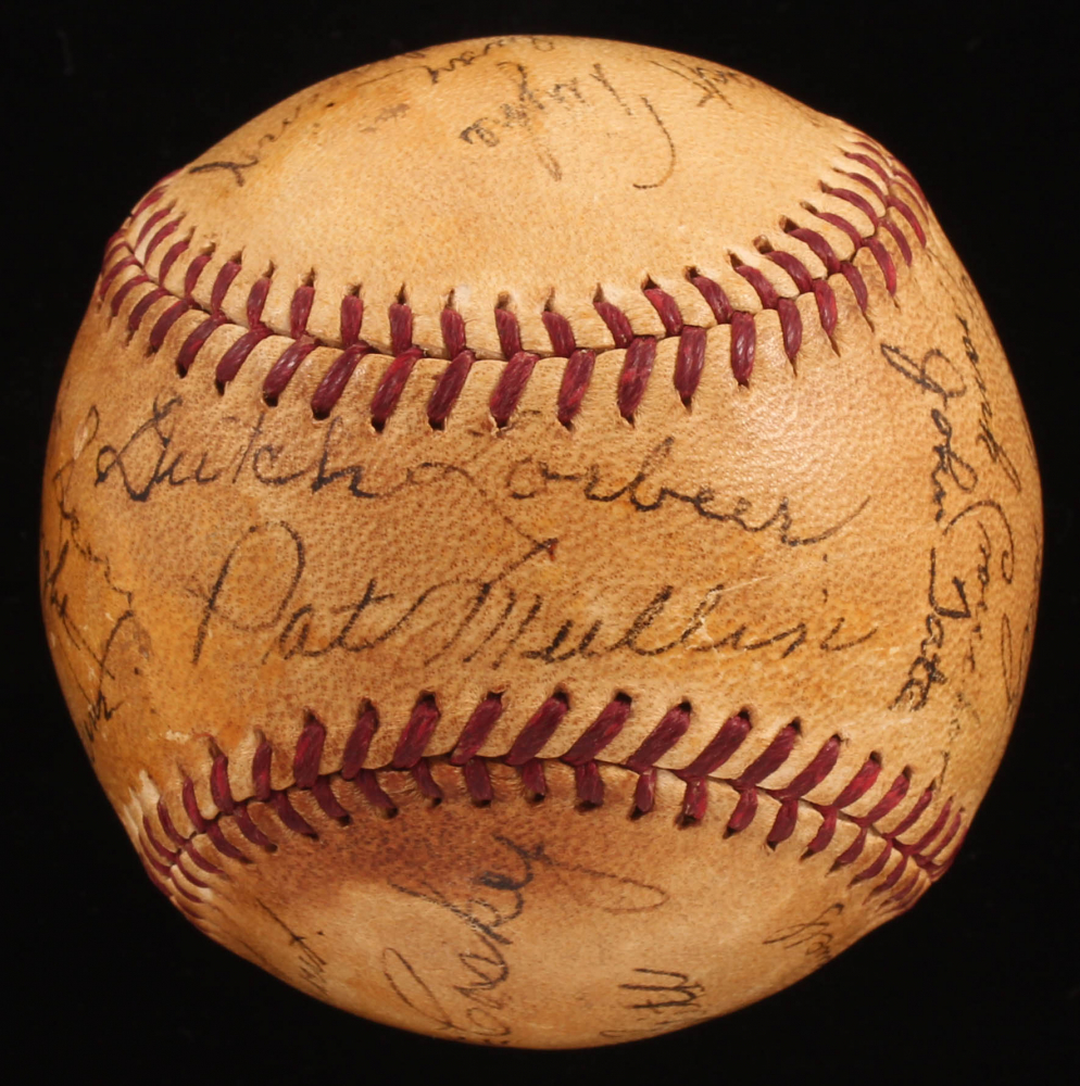 1938 Exporters ONL Baseball Team-Signed by (19) with Les Fleming ...