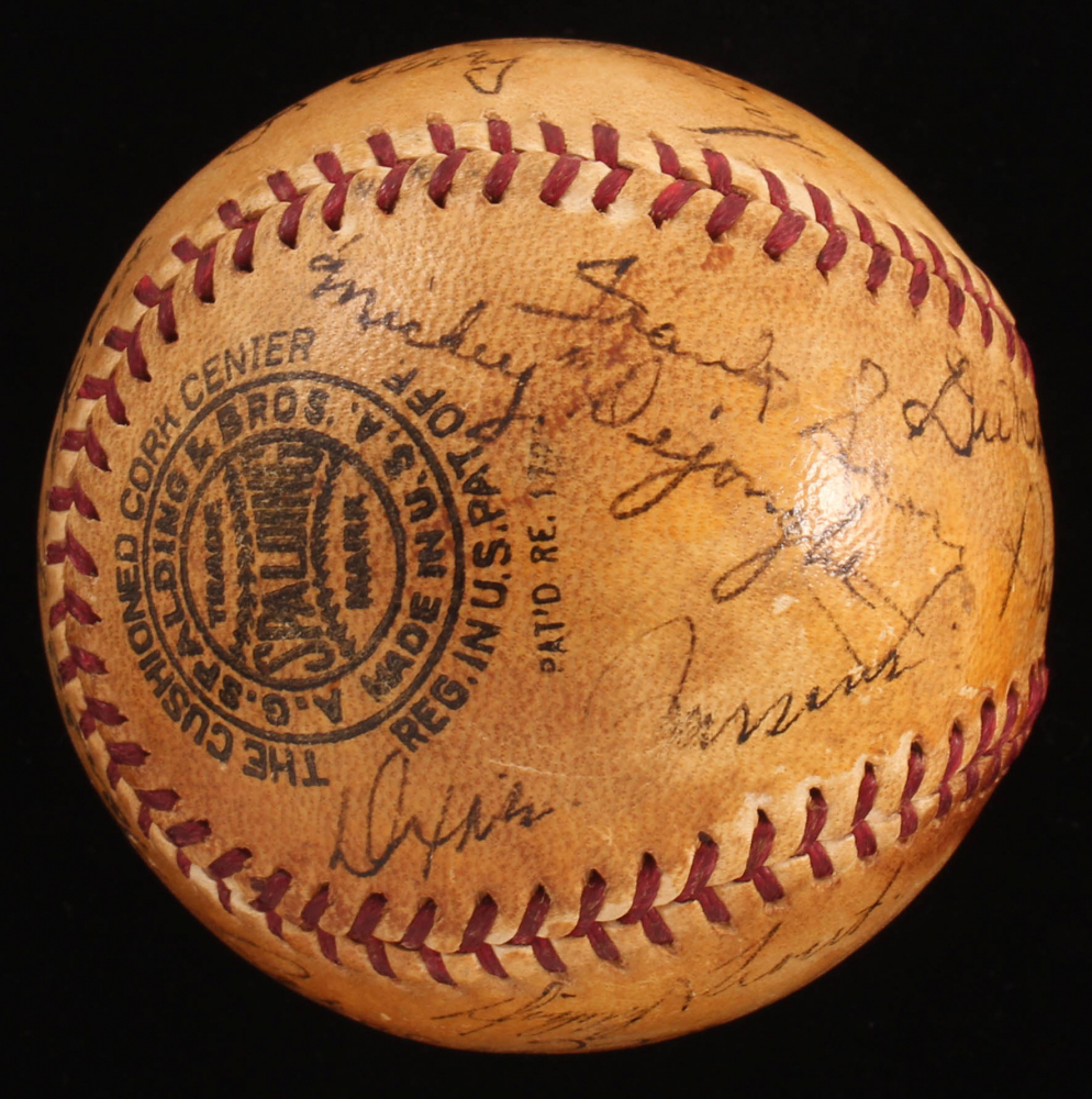 1938 Exporters ONL Baseball Team-Signed by (19) with Les Fleming ...