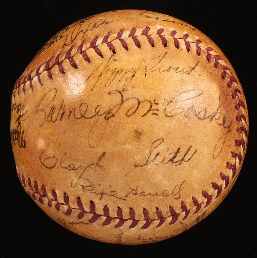 1938 Exporters ONL Baseball Team-Signed by (19) with Les Fleming ...