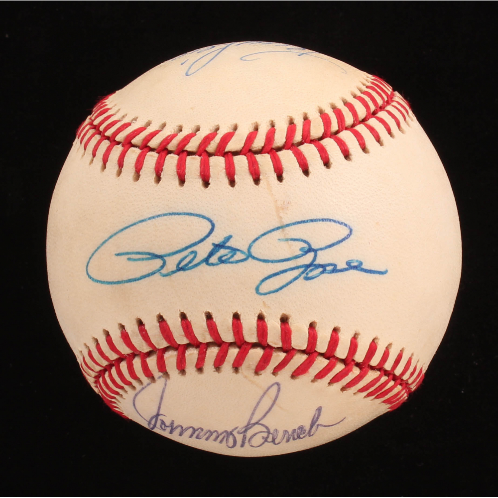 Reds Big Red Machine ONL Baseball Signed by (4) with Johnny Bench, Pete ...