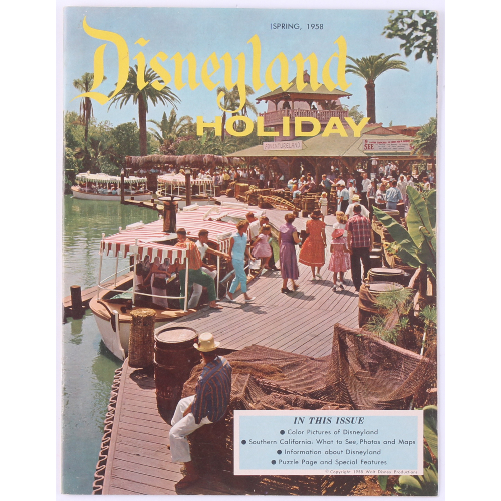 Vintage 1958 "Disneyland Holiday" Magazine | Pristine Auction