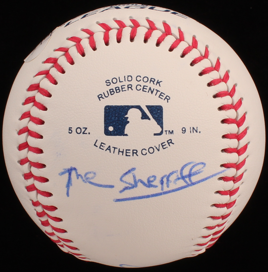 Chris Paddock Signed OML Baseball Inscribed "The Sheriff" (JSA COA ...