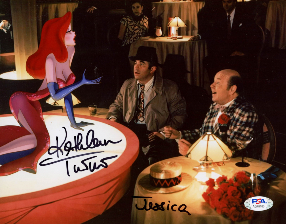 Kathleen Turner Signed "Who Framed Roger Rabbit" 8x10 Photo Inscribed ...