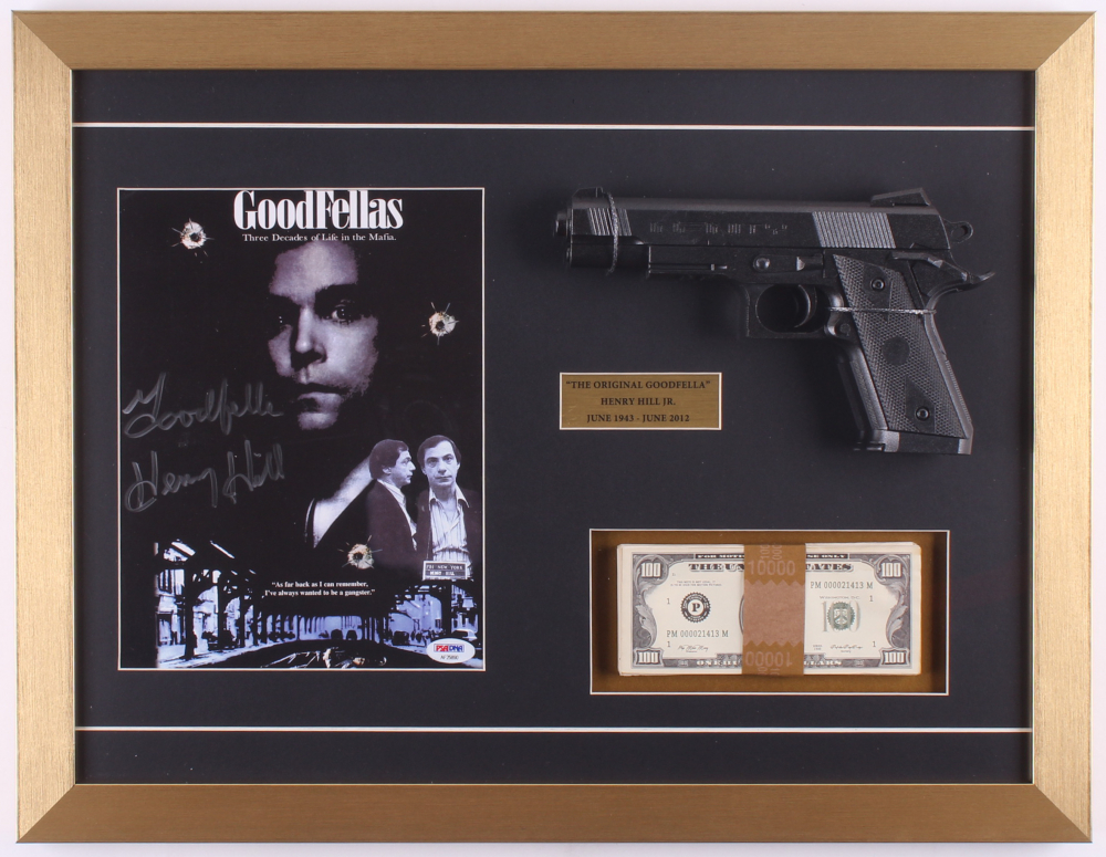 Henry Hill Signed "Goodfellas" 17x22 Custom Framed Print Display ...
