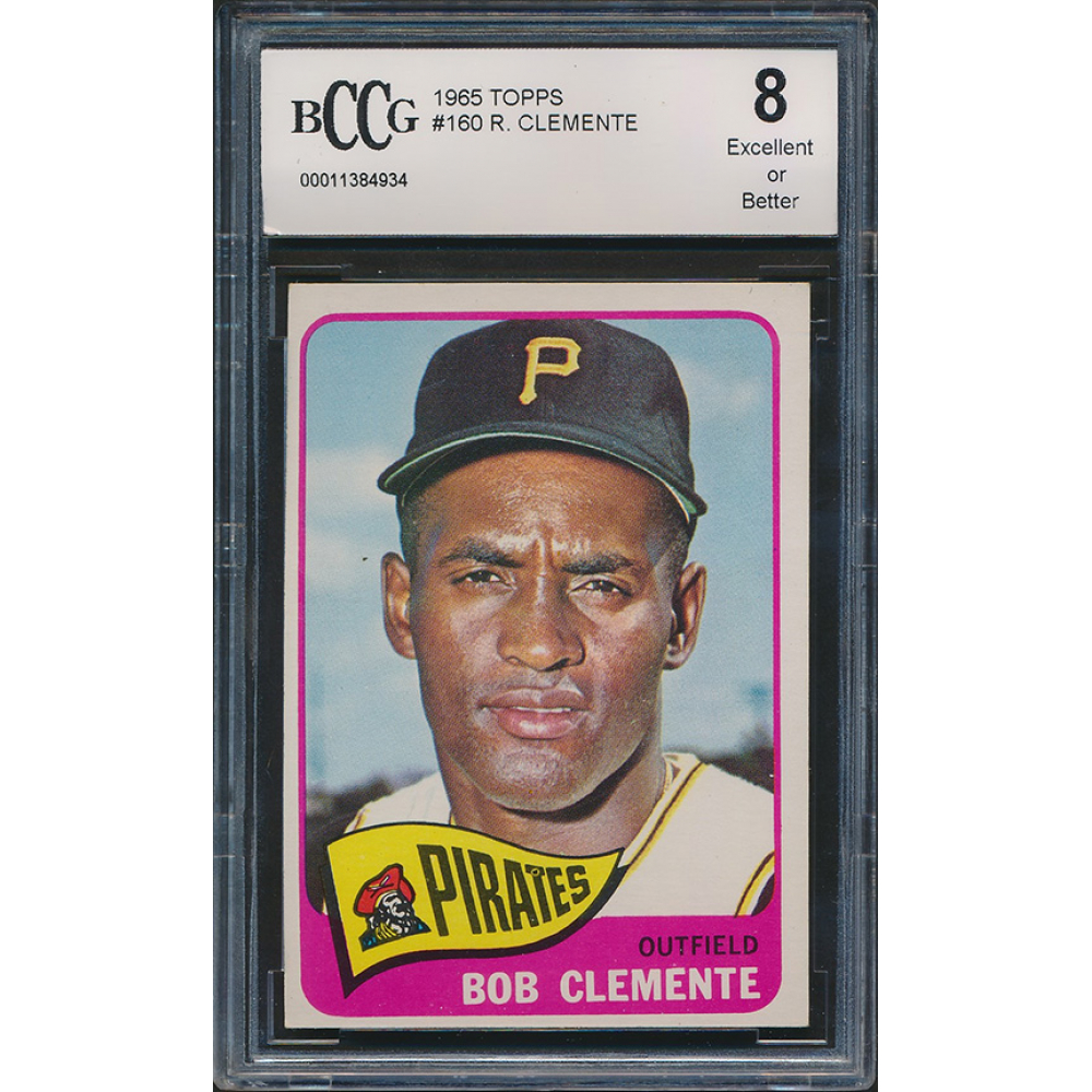 Roberto Clemente 1965 Topps #160 (BCCG 8) | Pristine Auction