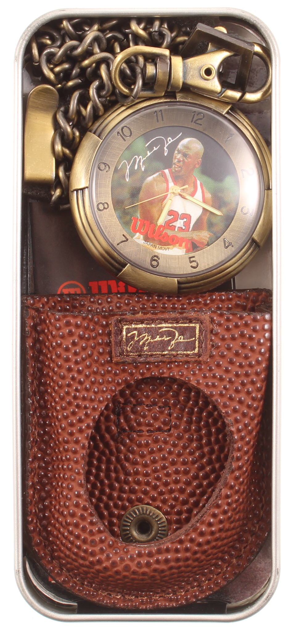 "Michael Jordan" Wilson Vintage Pocket Watch With Case | Pristine Auction