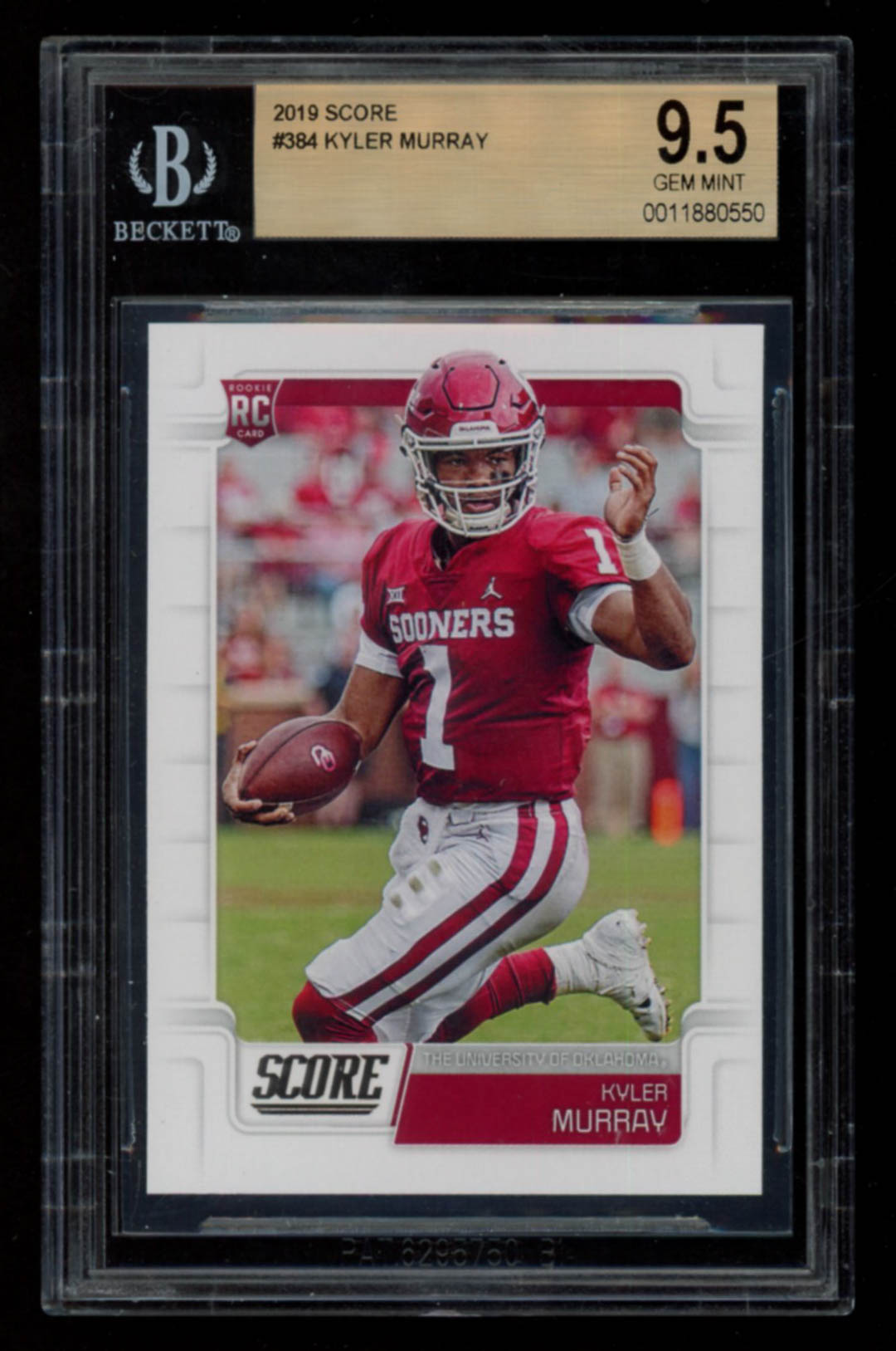 Kyler Murray 2019 Score #384 RC (BGS 9.5) | Pristine Auction