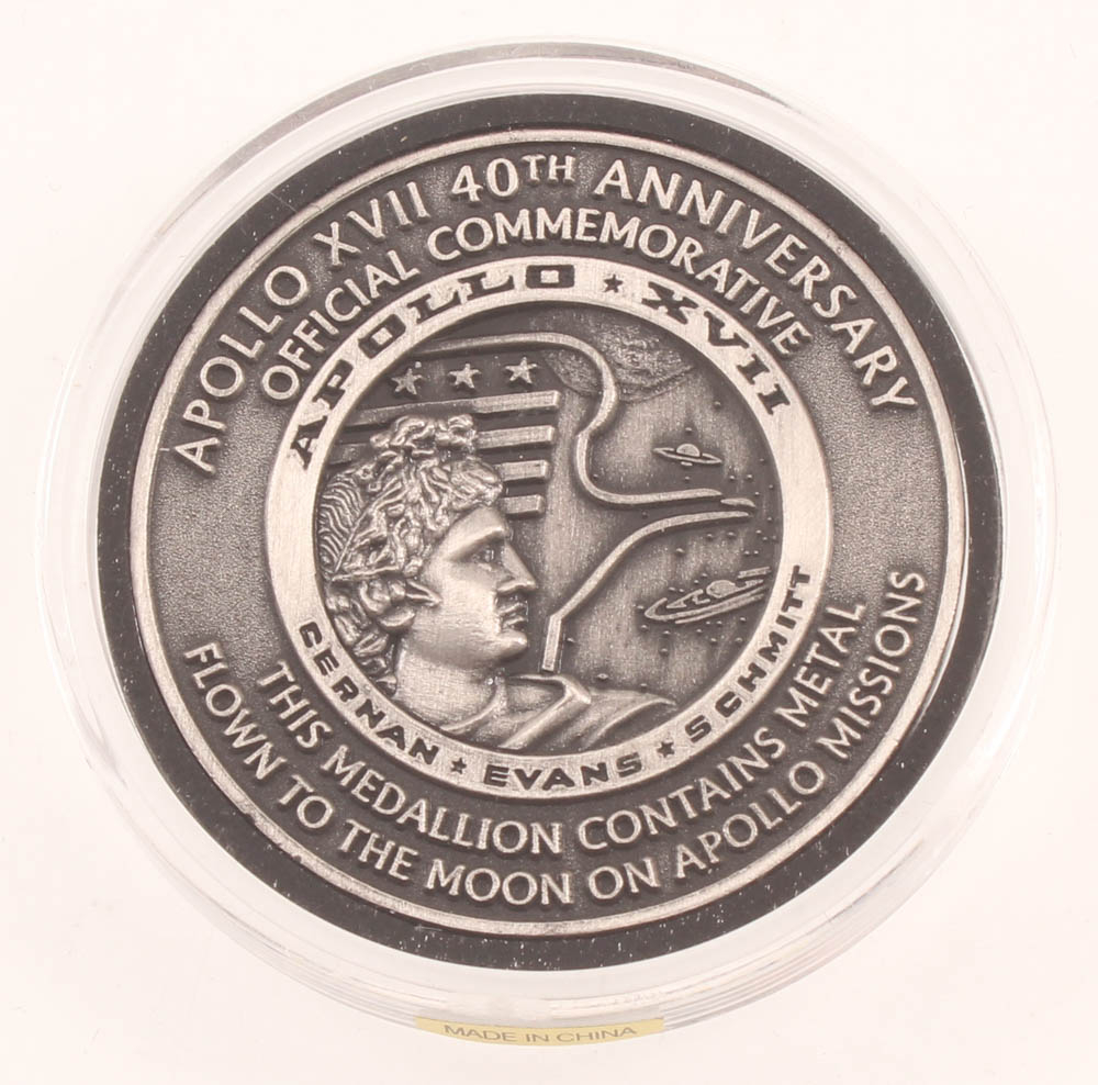 Apollo 17 40th Anniversary Commemorative Medallion | Pristine Auction
