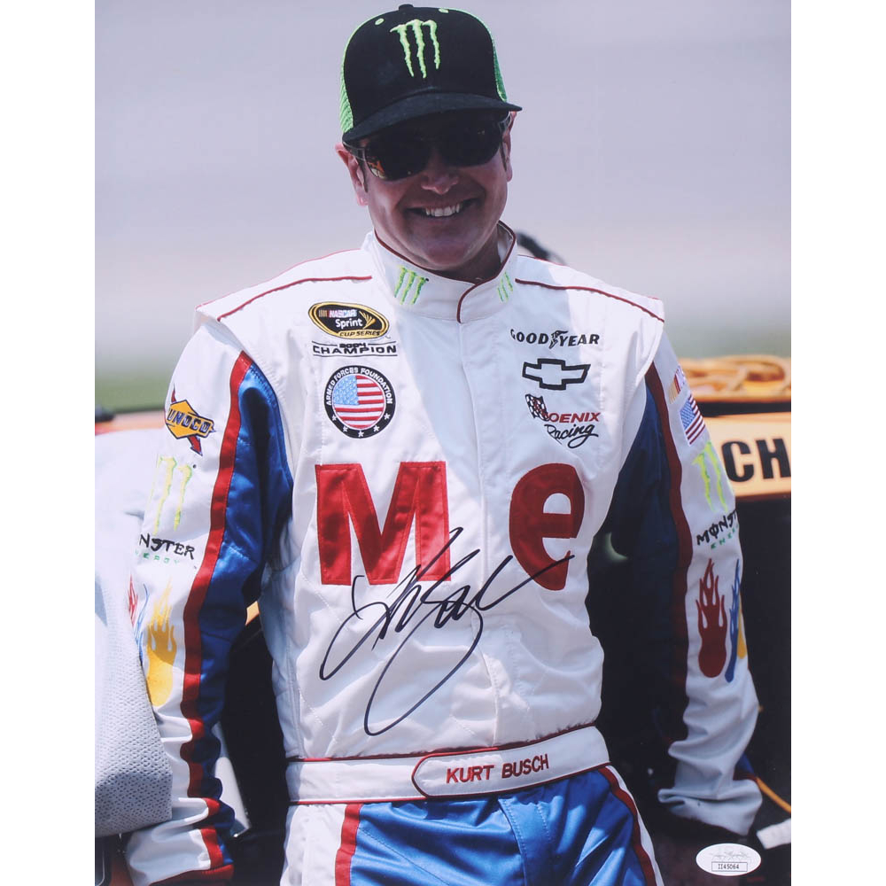Kurt Busch Signed NASCAR 11x14 Photo (JSA COA) | Pristine Auction