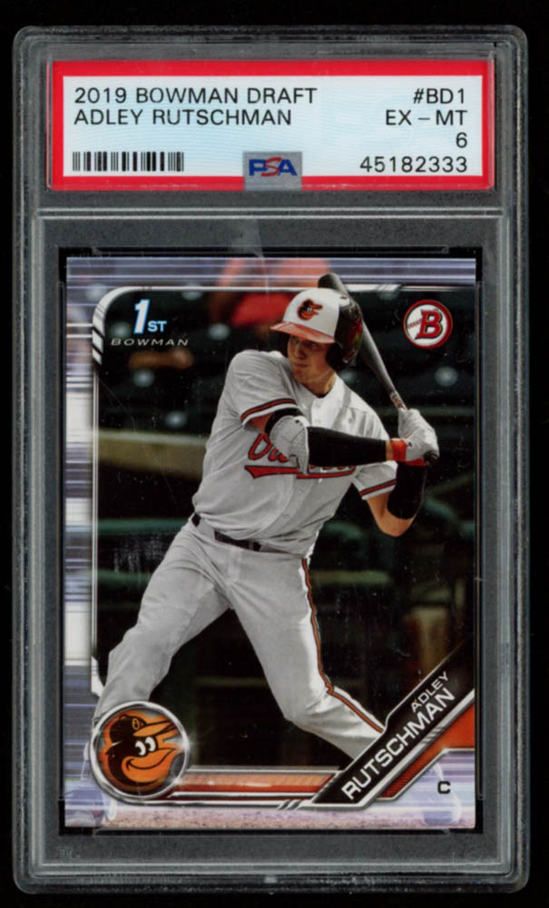 Adley Rutschman 2019 Bowman Draft #BD1 (PSA 6) | Pristine Auction
