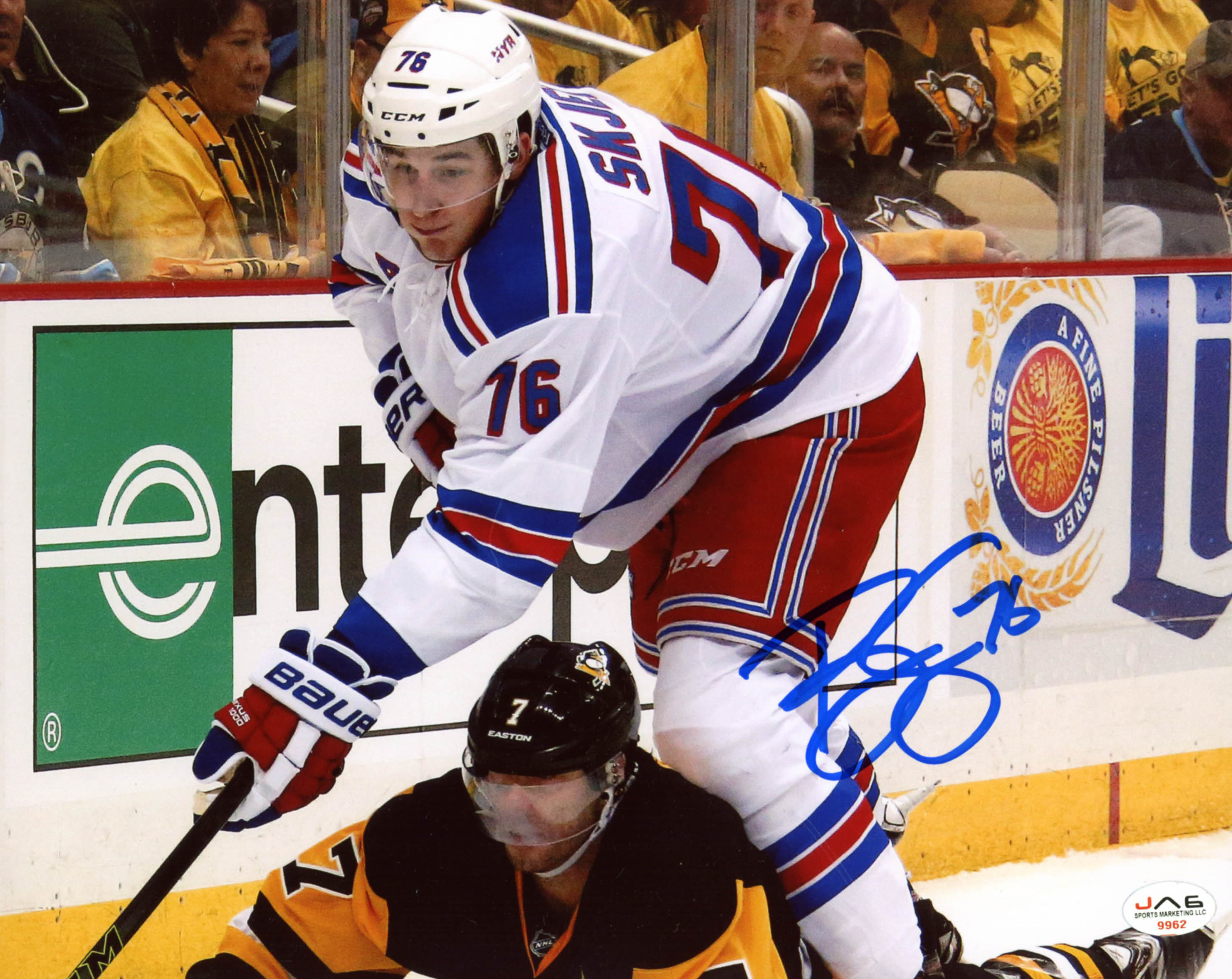 Brady Skjei Signed Rangers 8x10 Photo (JAG) | Pristine Auction