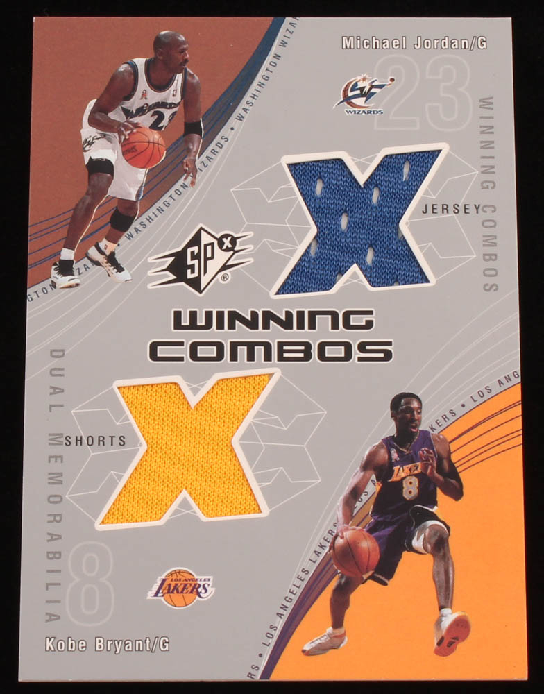 2002-03 SPx Winning Combos #MJKB Michael Jordan / Kobe Bryant ...