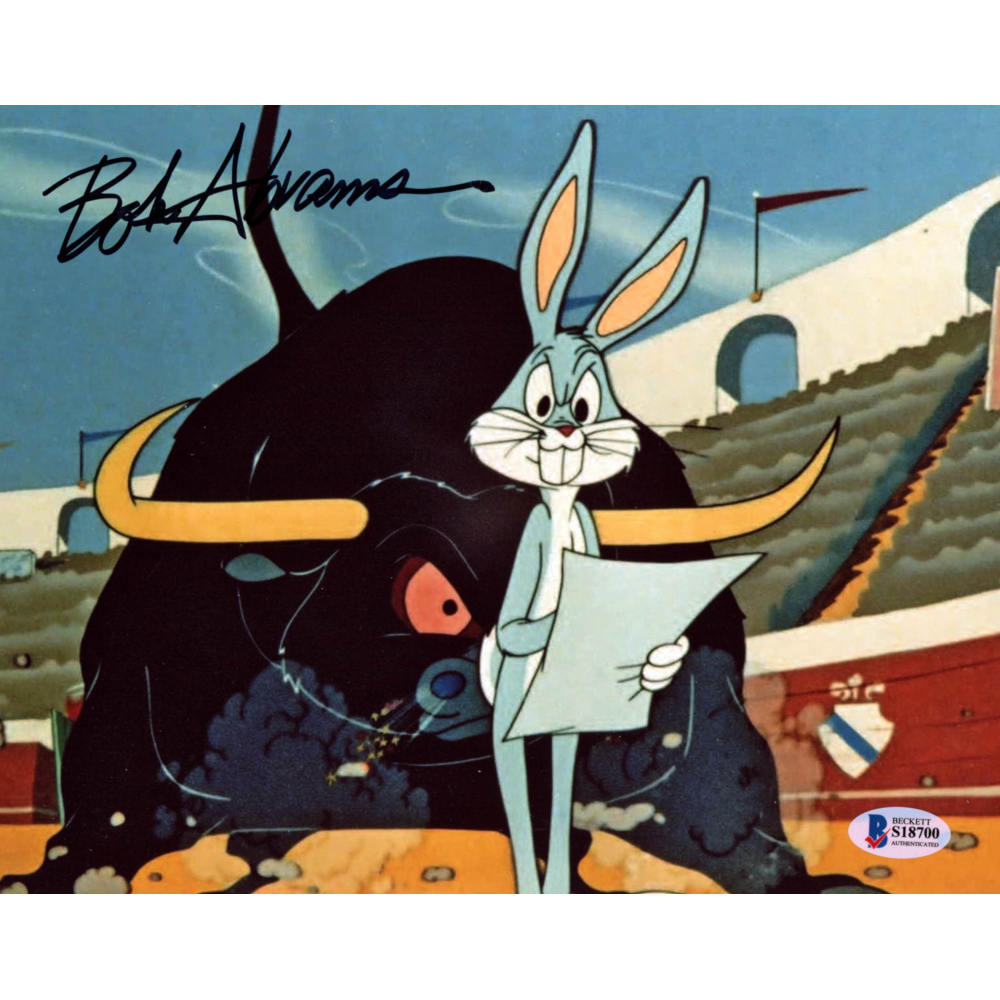 Bob Abrams Signed "Bugs Bunny" 8x10 Photo (Beckett COA) | Pristine Auction
