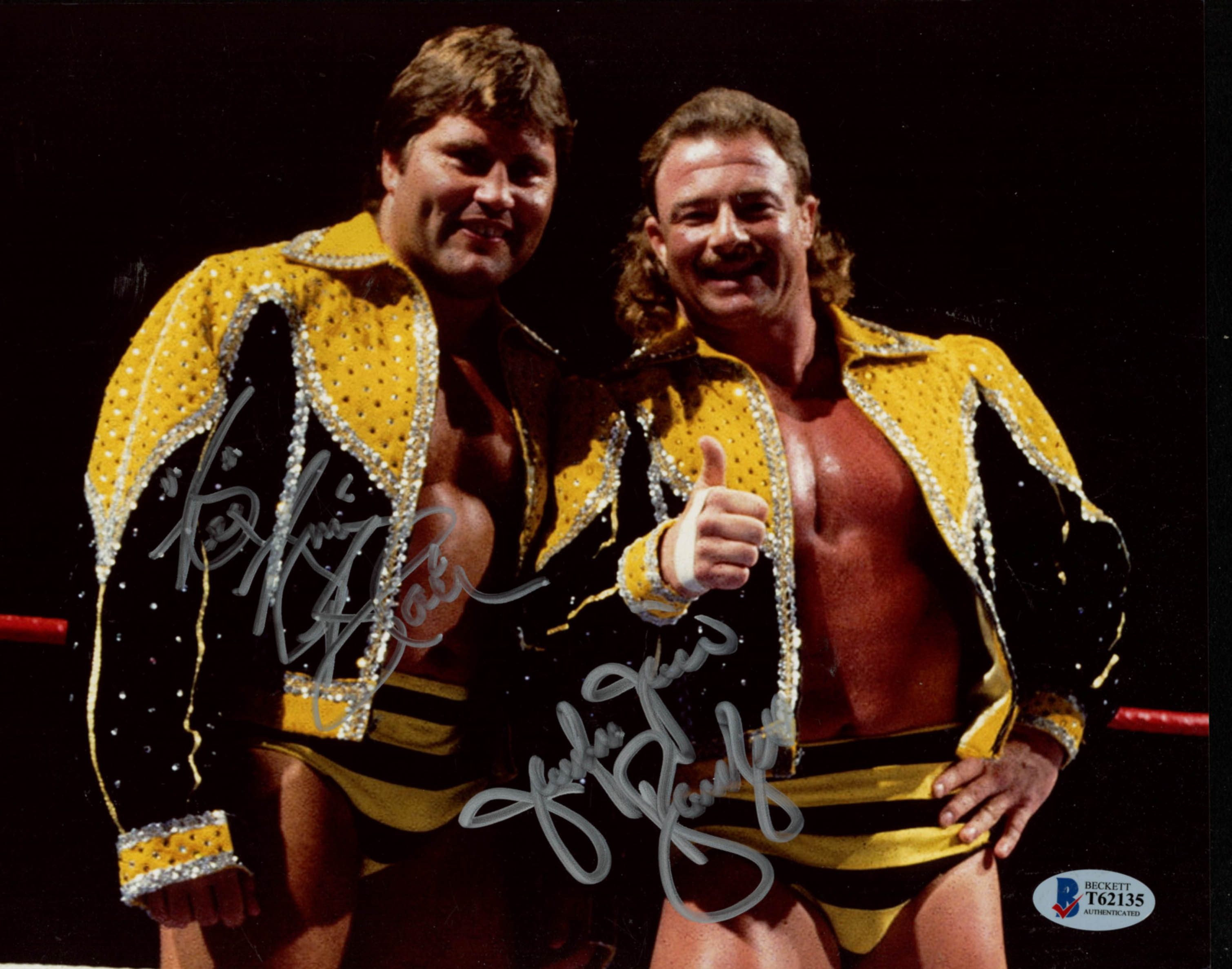 B. Brian Blair & Jim Brunzell Signed 8x10 Photo (Beckett COA ...