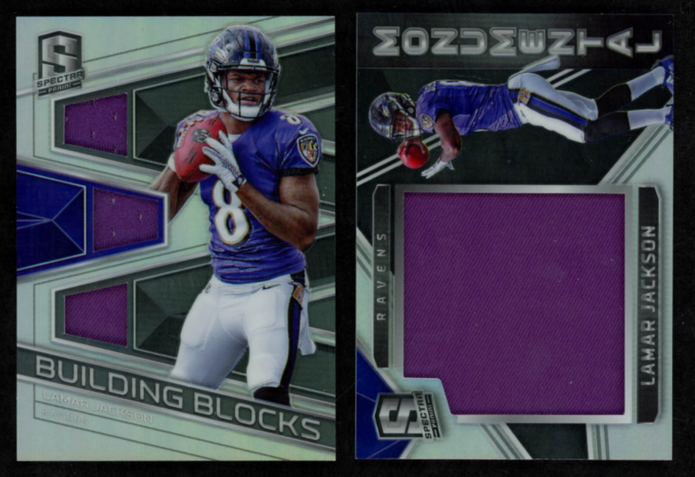 Lot of (2) Lamar Jackson 2018 Panini Spectra Football Cards With ...