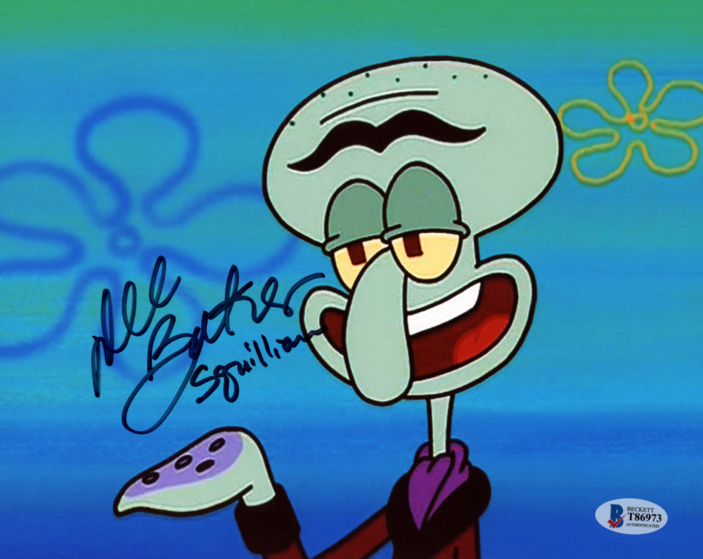 Dee Bradley Baker Signed "Spongebob Squarepants" 8x10 Photo Inscribed ...