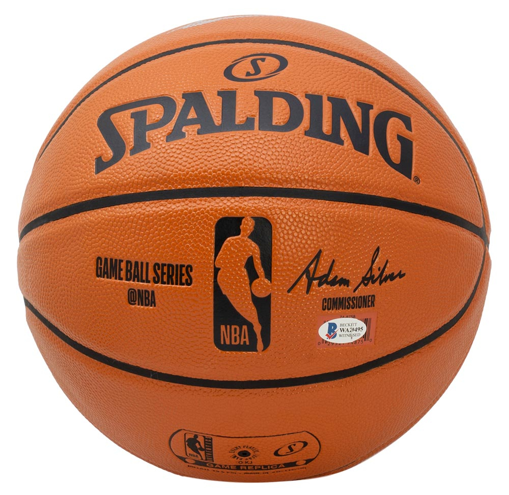 Shaquille O'Neal Signed NBA Game Ball Series Basketball With Display ...