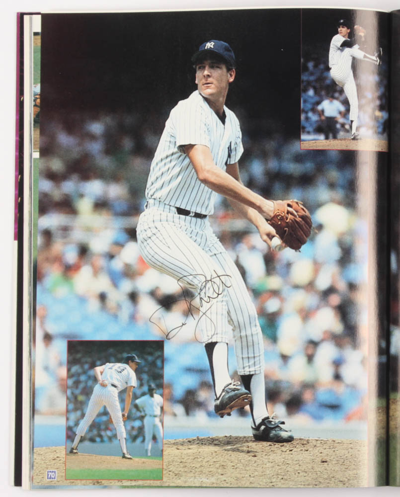 1985 Yankees Official Yearbook Signed by (14) with Ken Griffey Sr., Jim ...