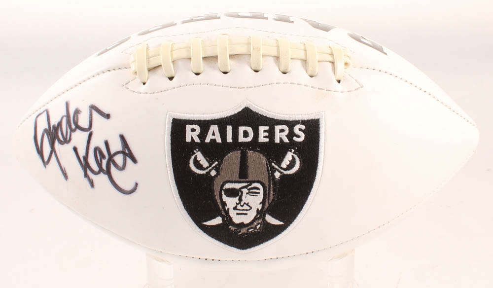 Arden Key Signed Raiders Logo Football (Beckett COA) | Pristine Auction