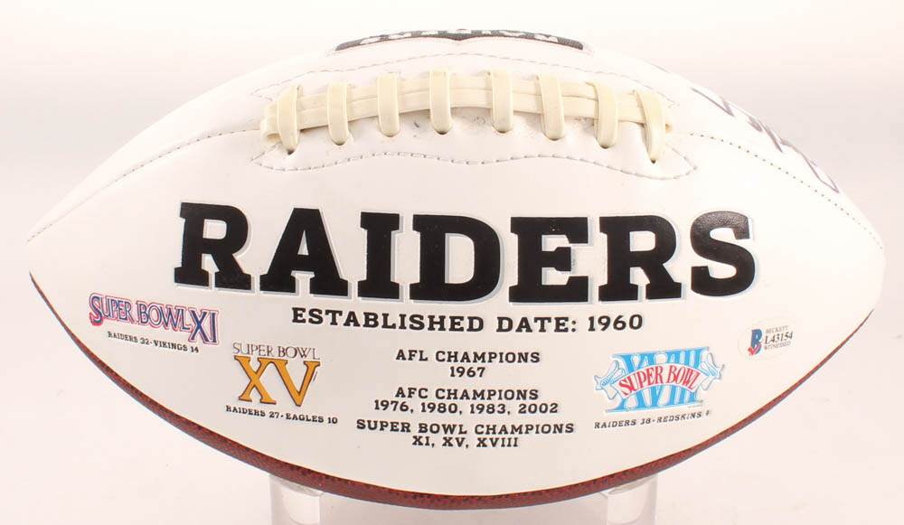 Arden Key Signed Raiders Logo Football (Beckett COA) | Pristine Auction
