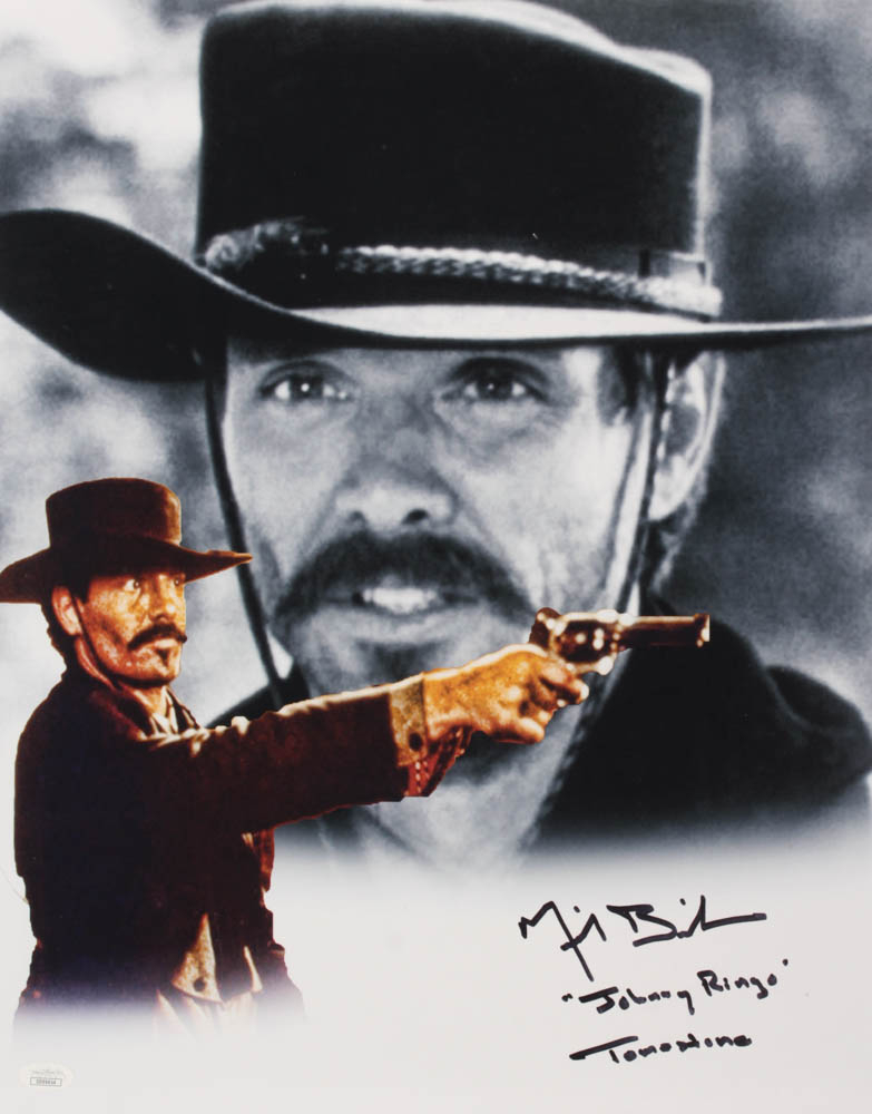 Michael Biehn Signed "Tombstone" 16x20 Photo Inscribed "Johnny Ringo ...