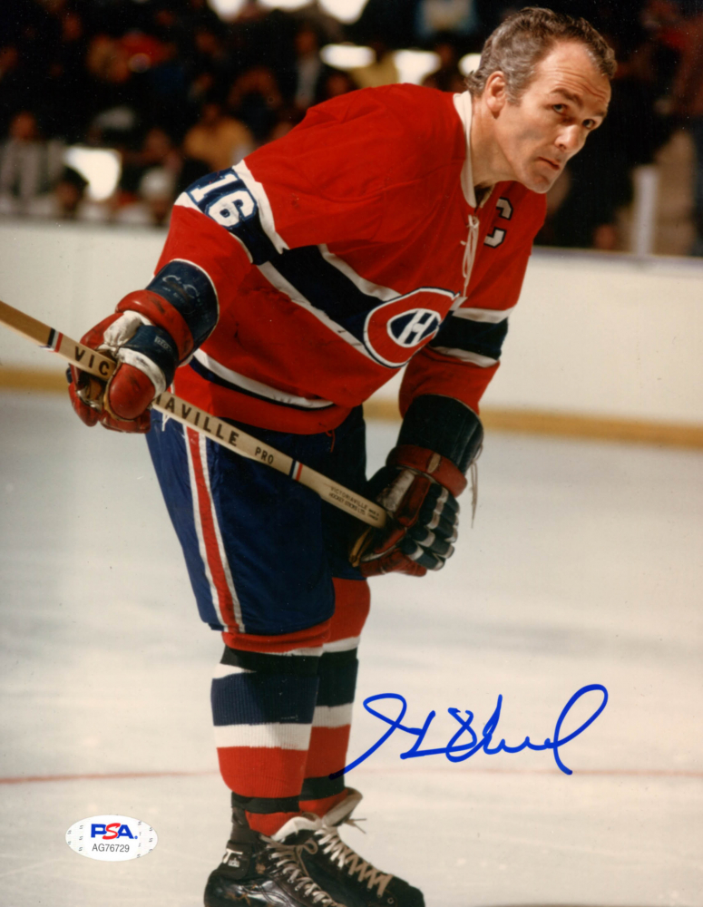 Henri Richard Signed Canadiens 8x10 Photo (PSA COA) | Pristine Auction