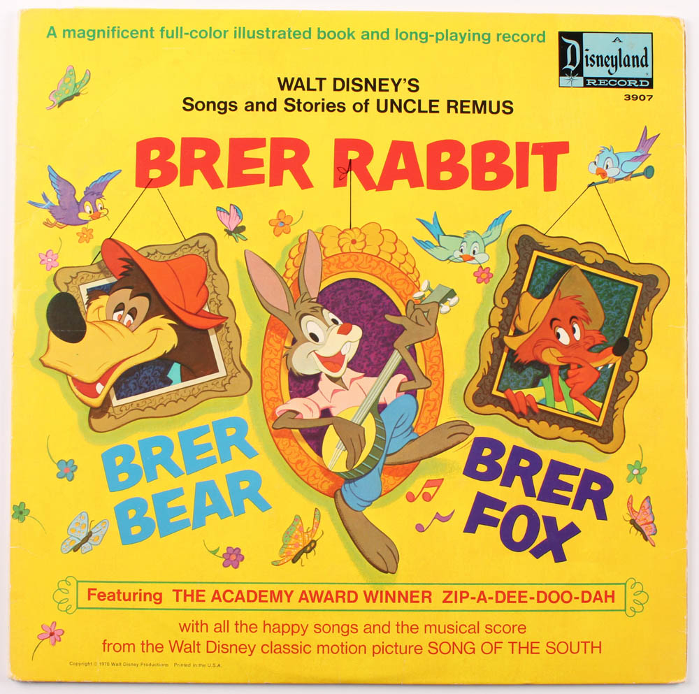 1970 Disney Vintage "Brer Rabbit" Vinyl LP Record Album | Pristine Auction