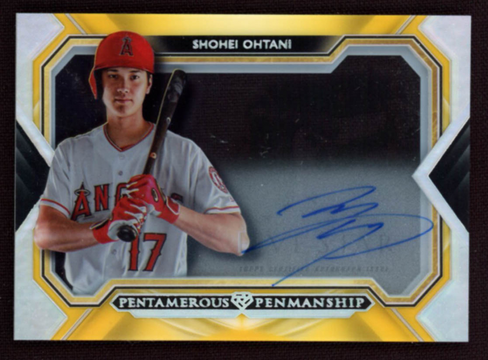 Shohei Ohtani 2019 Topps Five Star Pentamerous Penmanship Autographs ...