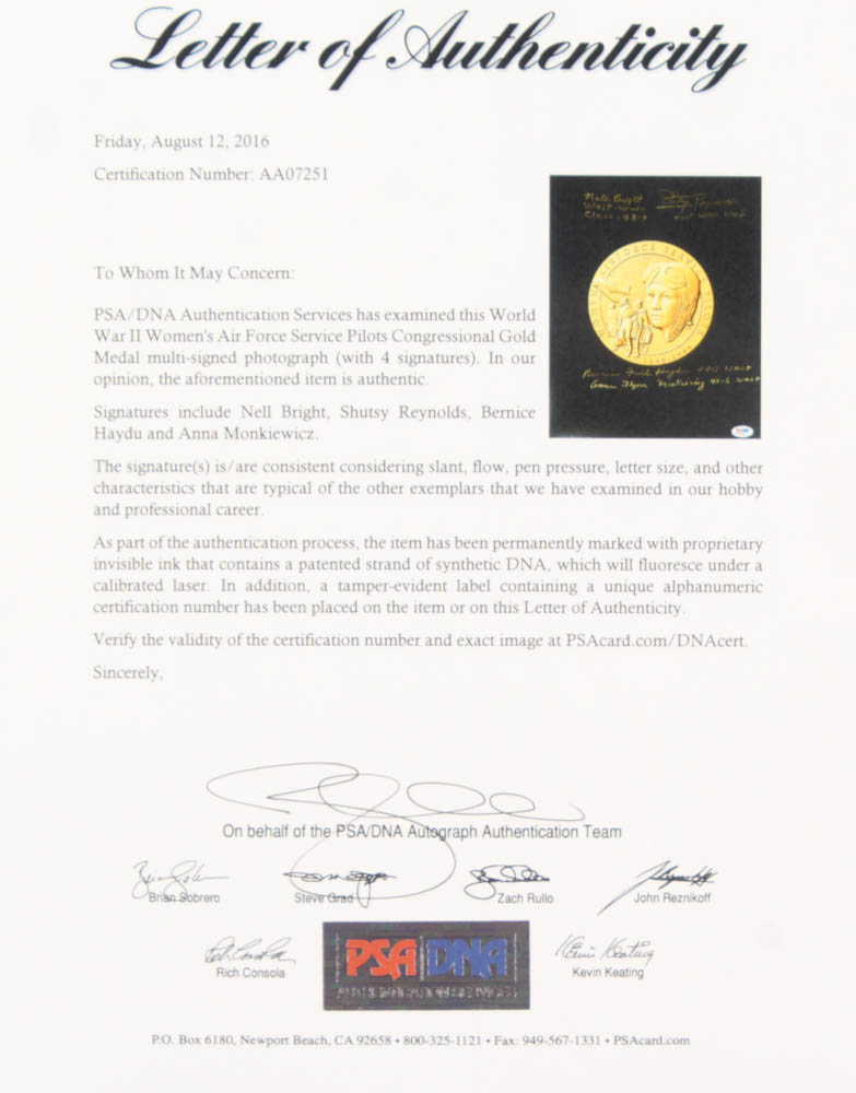 World War II Women's Air Force Service Pilots "Congressional Gold Medal ...