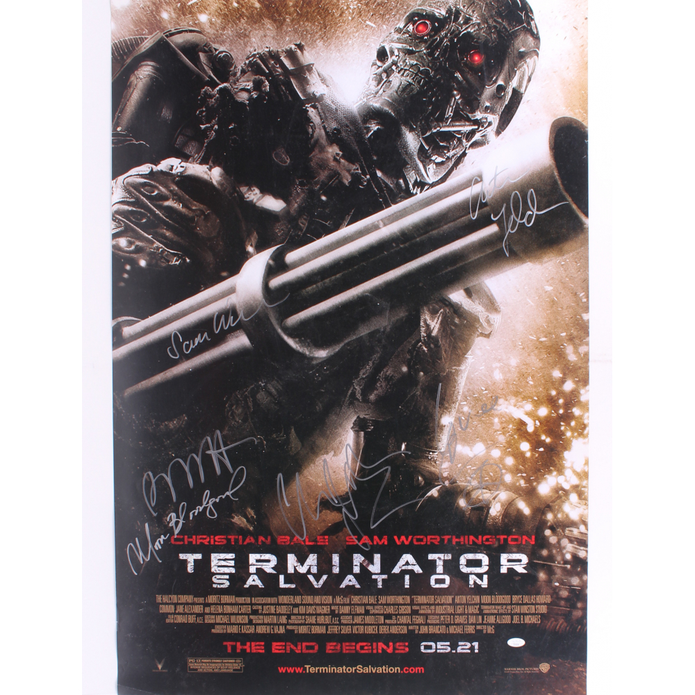 "Terminator: Salvation" 27x40 Poster Signed by (5) with Christian Bale ...