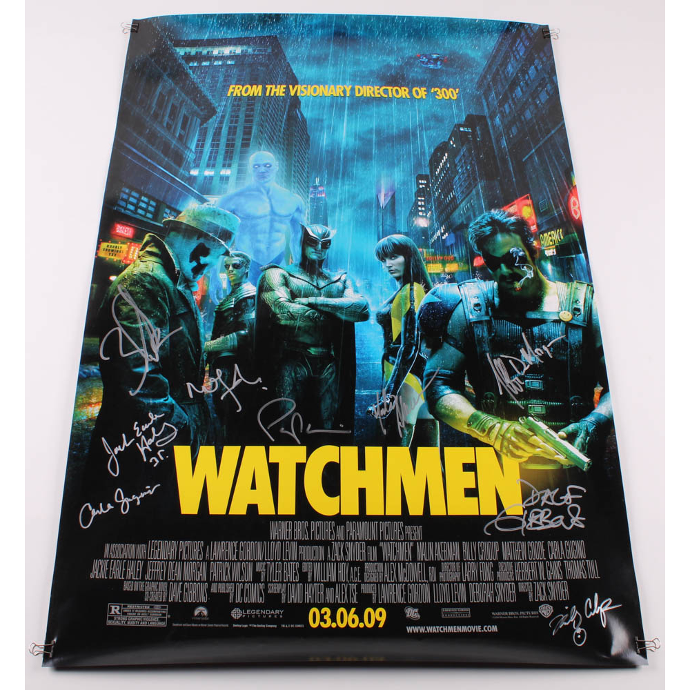 "Watchmen" 27x40 Movie Poster Signed by (9) with Zack Snyder, Patrick ...
