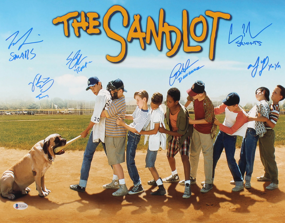 "The Sandlot" 11x14 Photo Cast-Signed by (6) with Tom Guiry, Marty York ...
