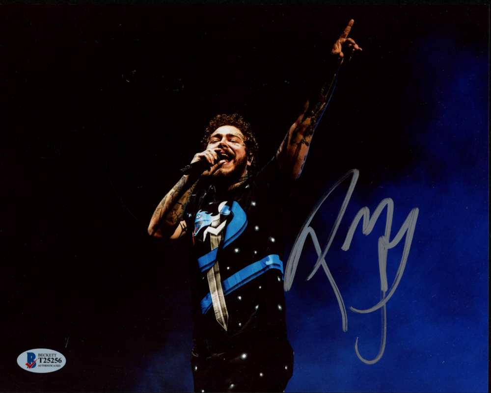 Post Malone Signed 8x10 Photo (Beckett COA) | Pristine Auction