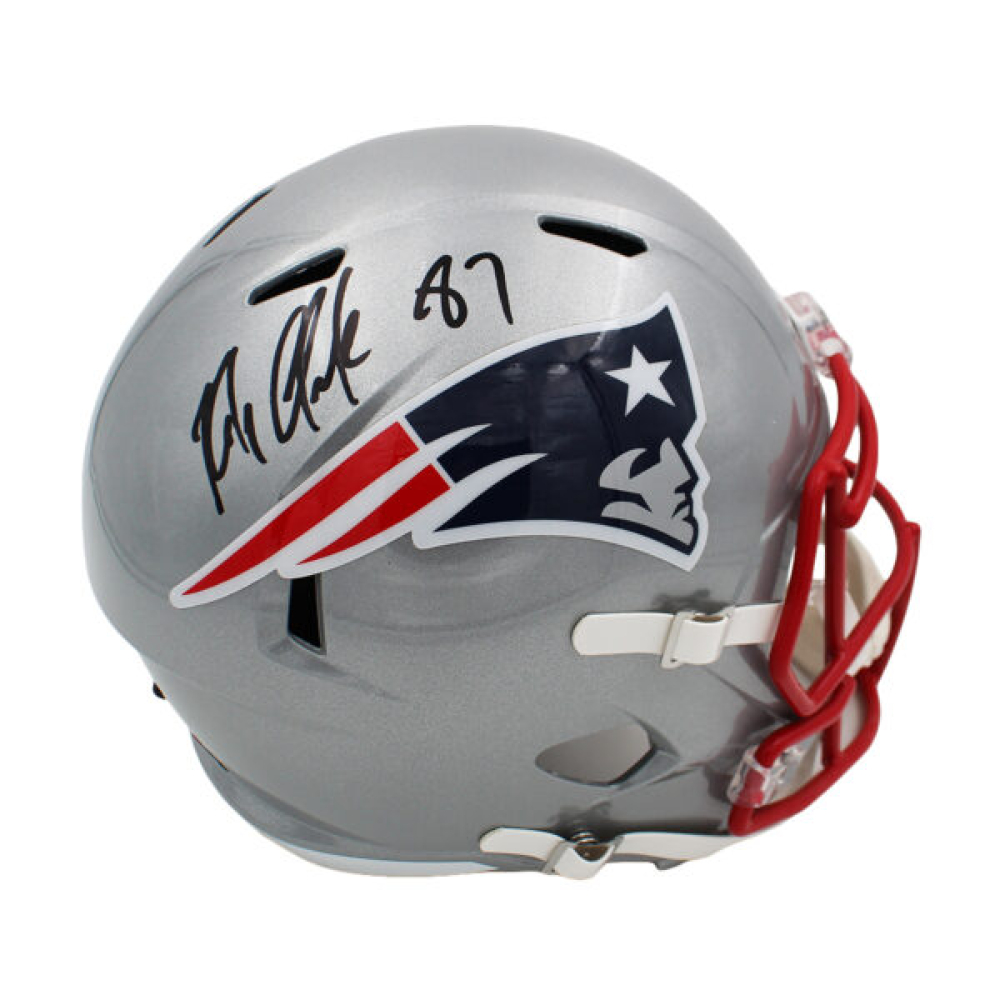 Rob Gronkowski Signed Patriots Full-Size Speed Helmet (Radtke ...