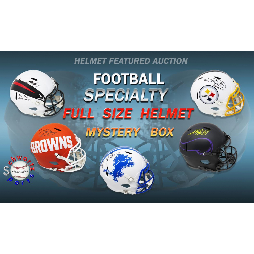 Schwartz Sports NFL Helmet Week Featured Auction Football Star Signed ...