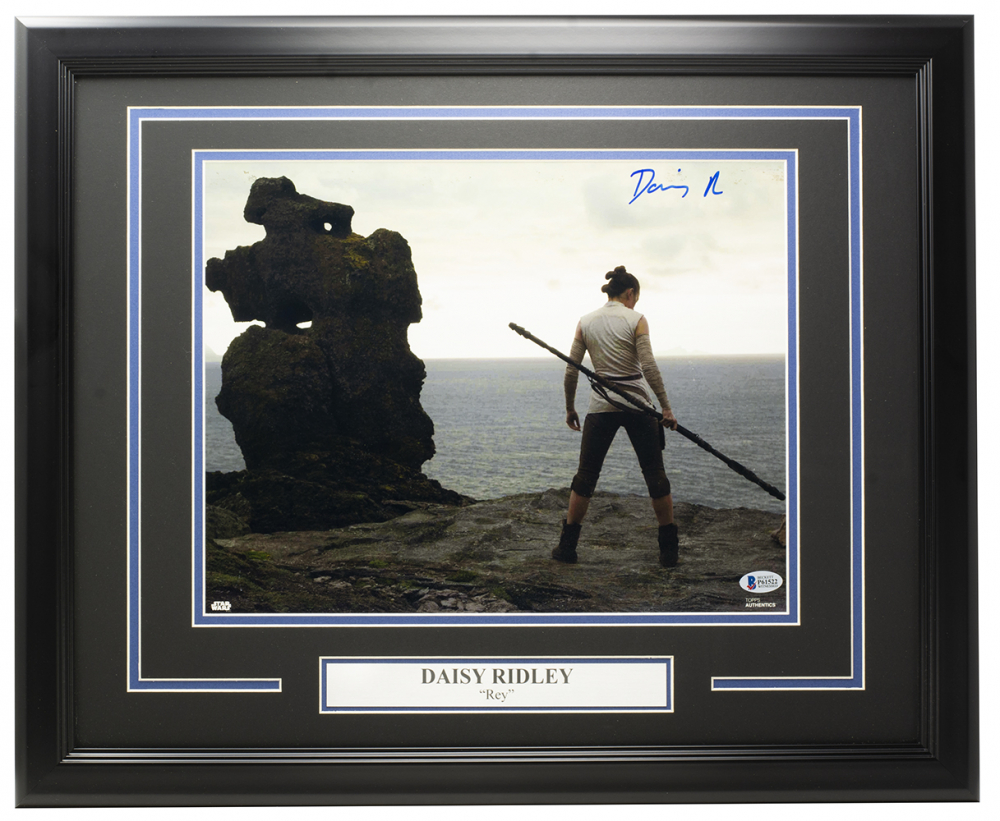 Daisy Ridley Signed "Star Wars" 16x20 Custom Framed Photo Display ...