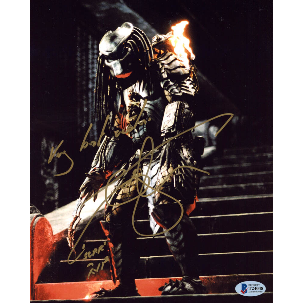 Ian Whyte Signed "Alien vs. Predator" 8x10 Photo with Multiple ...
